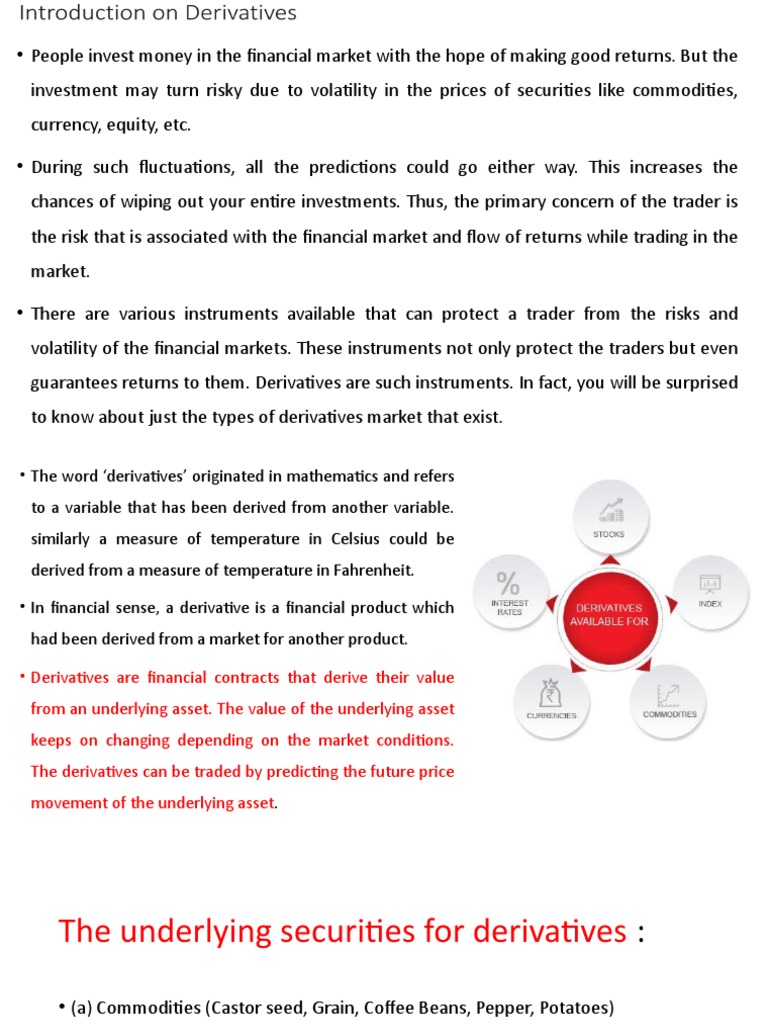 Understanding Financial Derivatives and Assets | PDF | Futures Contract ...