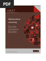 ACER Hast Sample Question Booklet 2023 | PDF | Thought | Reading ...