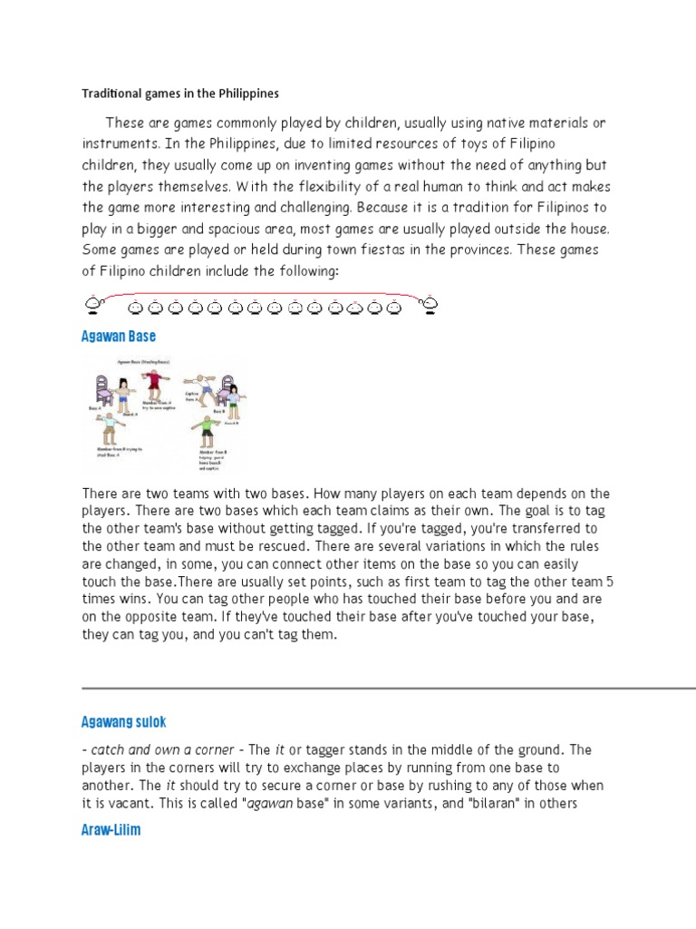Traditional Games in The Philippines | PDF
