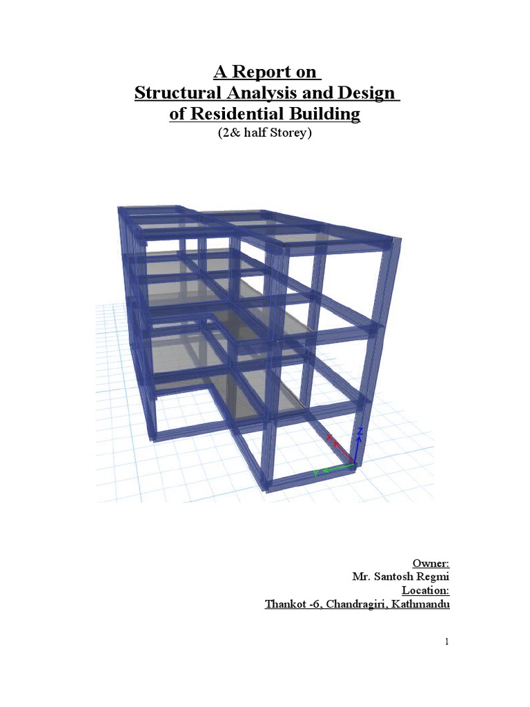 Analysis Report of Residential Building | PDF | Earthquake Engineering ...