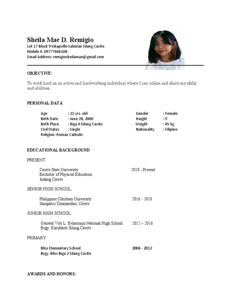Sheila Mae D. Remigio | PDF
