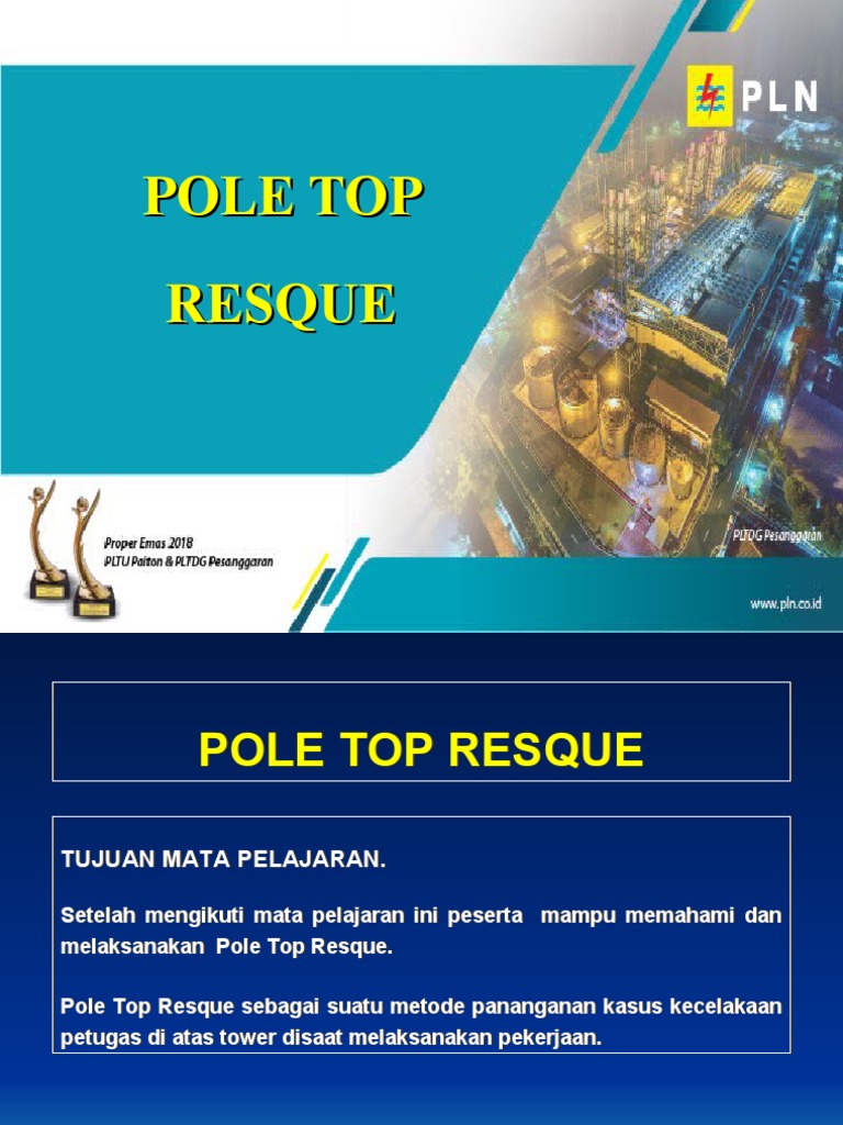 Pole Top Rescue Dan P3K | PDF