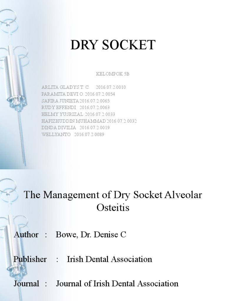 Dry Socket | PDF