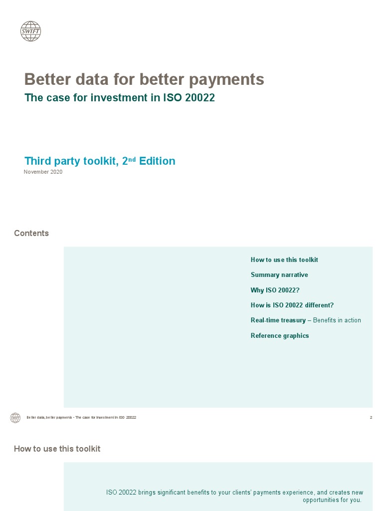 Better Data For Better Payments: The Case For Investment in ISO 20022 ...