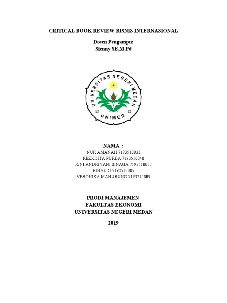Critical Book Review Bisnis Internasional | PDF