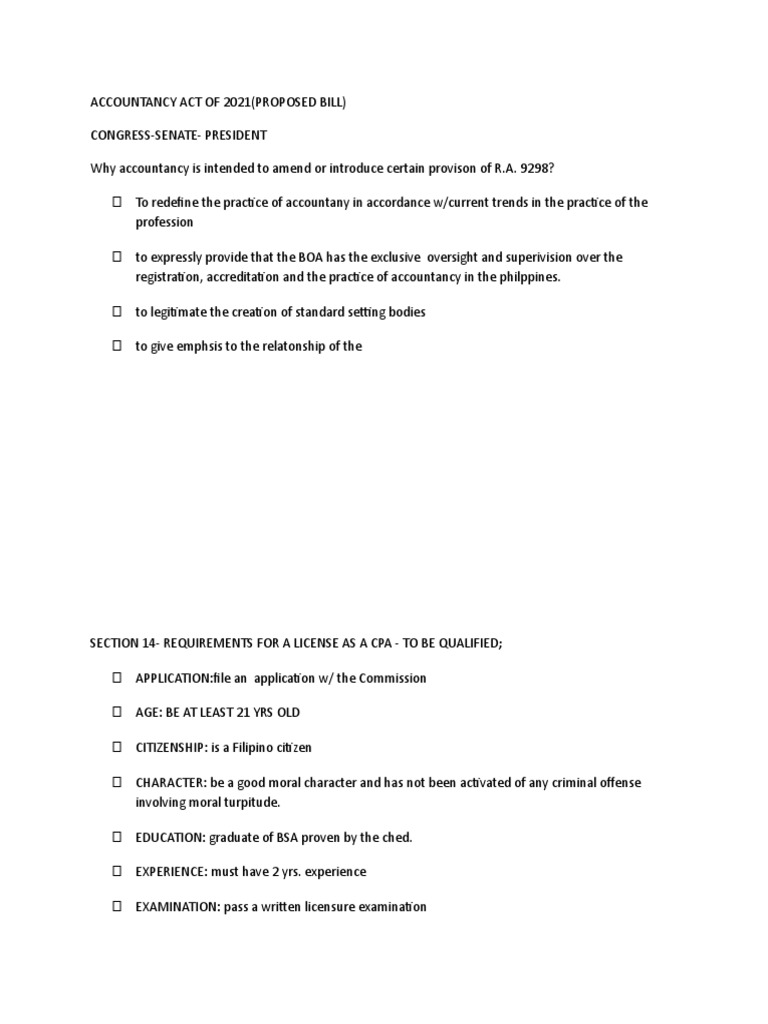 Cpa Bill | PDF