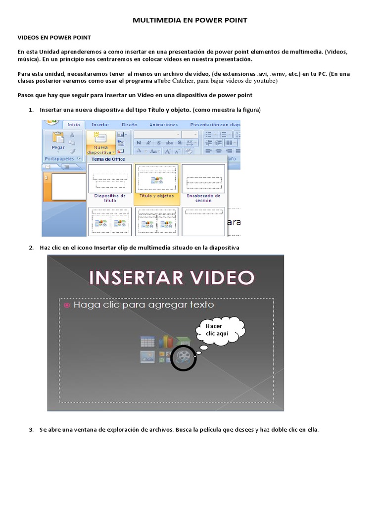 Multimedia en PowerPoint | PDF | Microsoft PowerPoint | Ventana ...