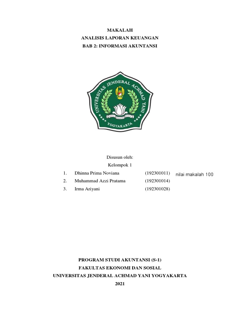 ALK - Bab 2 - Kelompok 1 | PDF