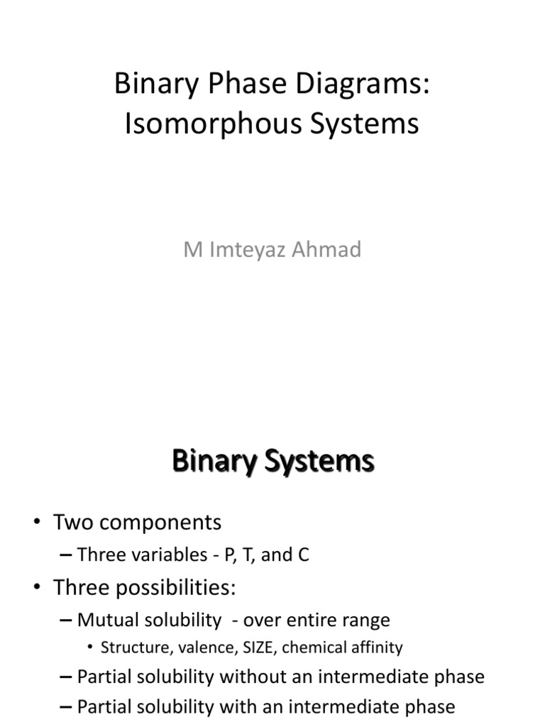 Isomorphous Phase Diagrams Guide | PDF | Phase (Matter) | Solubility