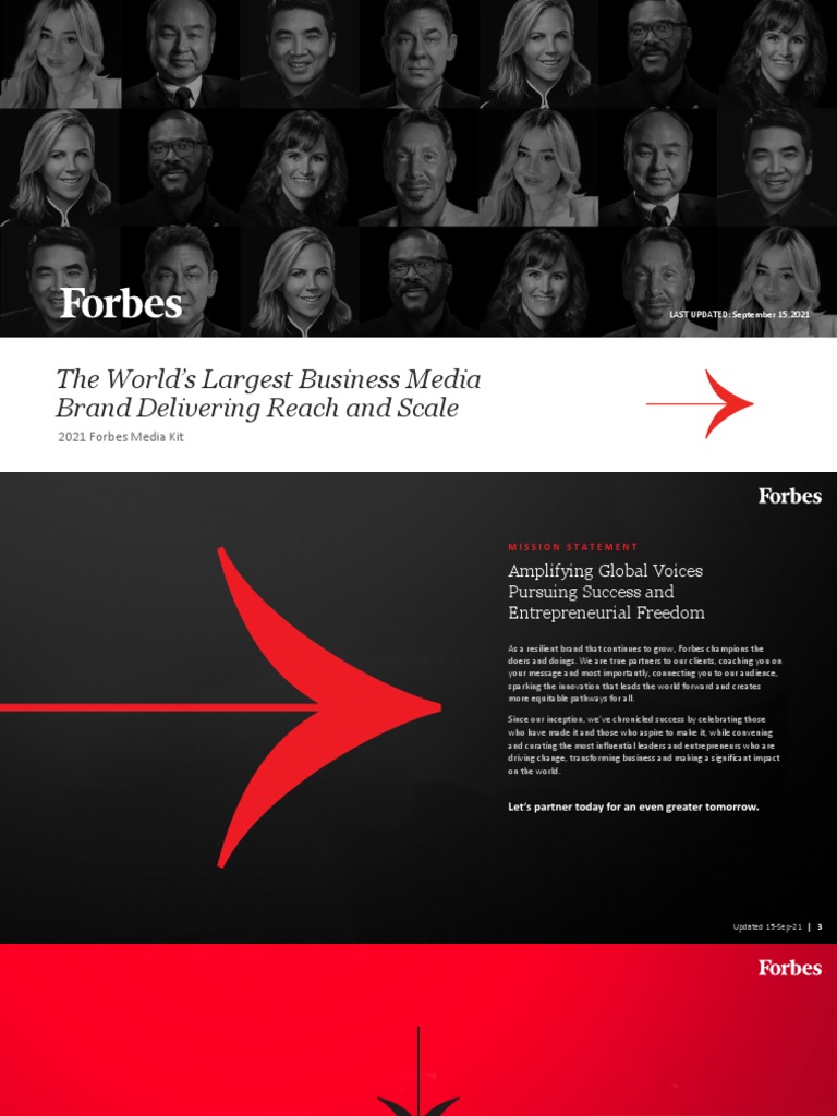 Forbes 2021 Media Kit | PDF | Entrepreneurship | Forbes