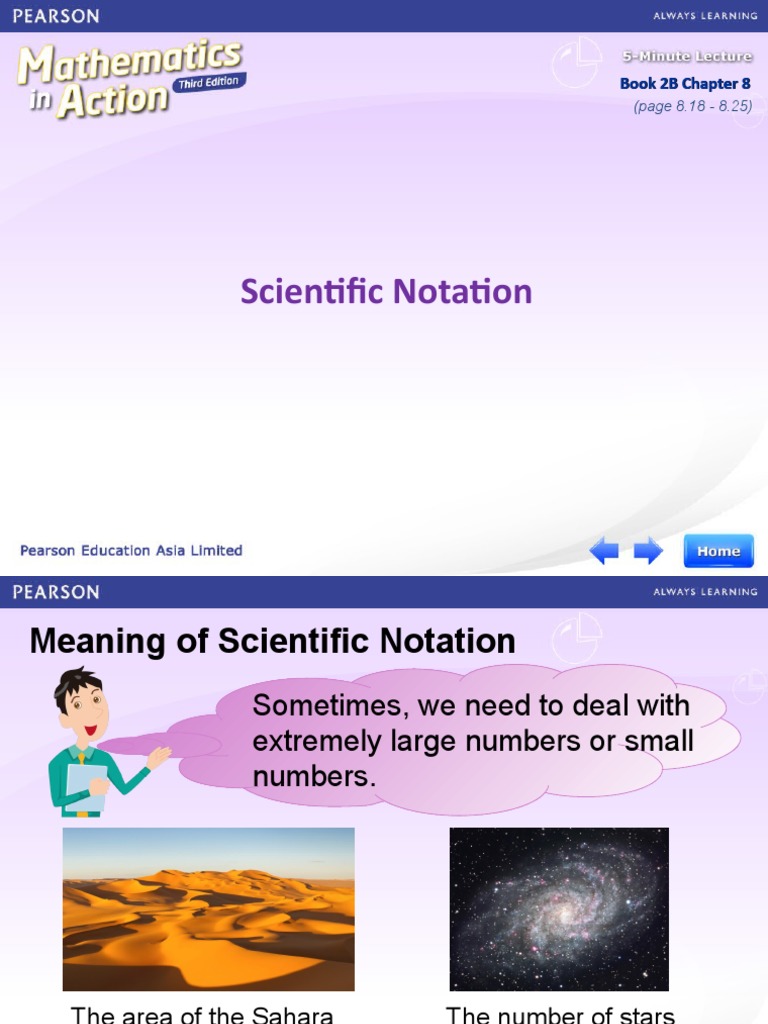 Scientific Notation: Book 2B Chapter 8 | PDF | Numbers | Decimal