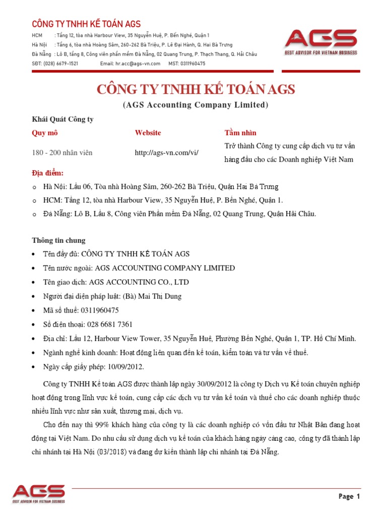 JD - ACC - Intern Accounting - 210820 | PDF