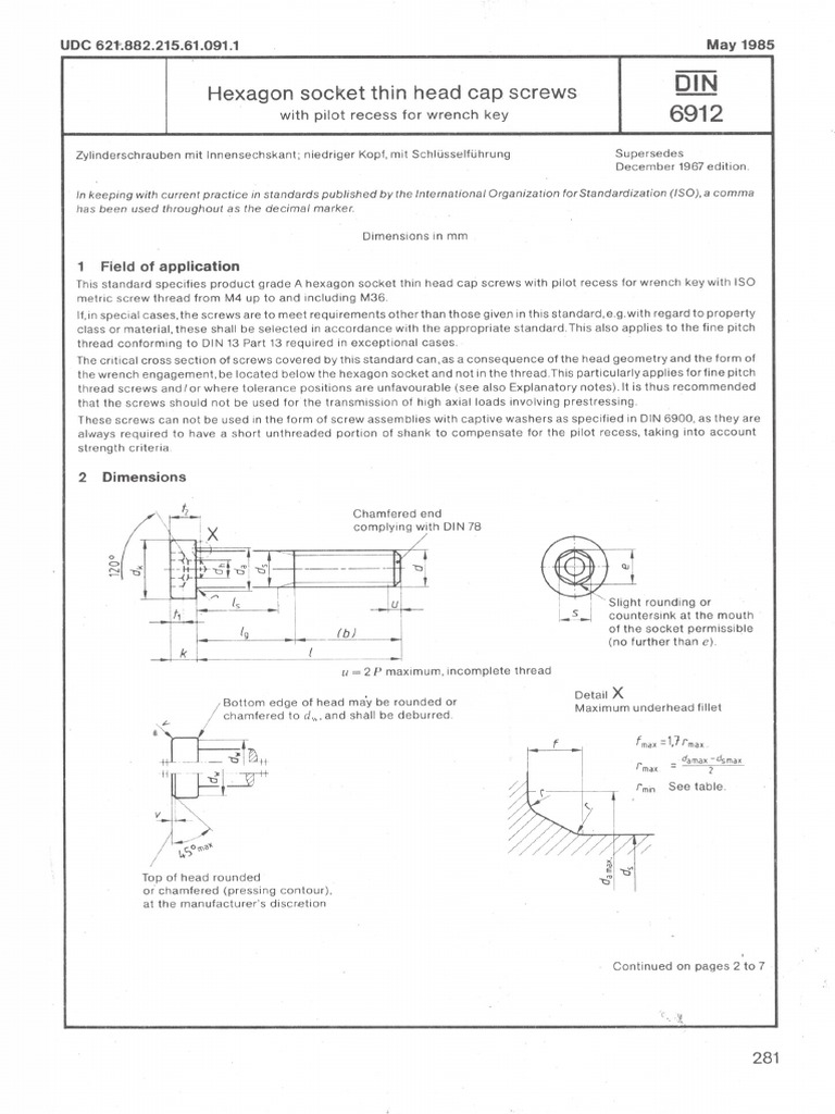 Din 6912 | PDF
