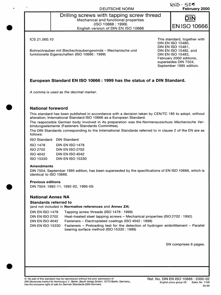 DIN-EN-ISO-10666-2000-propiedades Mecanicas | PDF