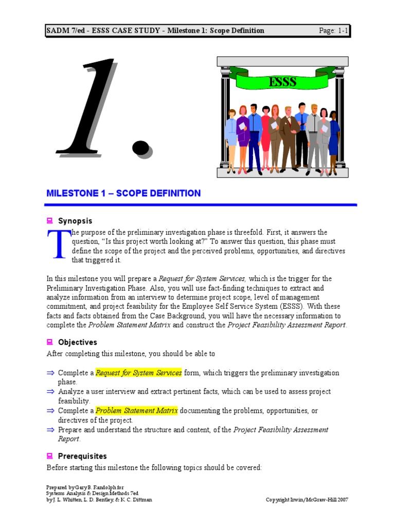 02-Case Study ESSS - Milestone 01 Scope Definition | PDF | Payroll | Databases