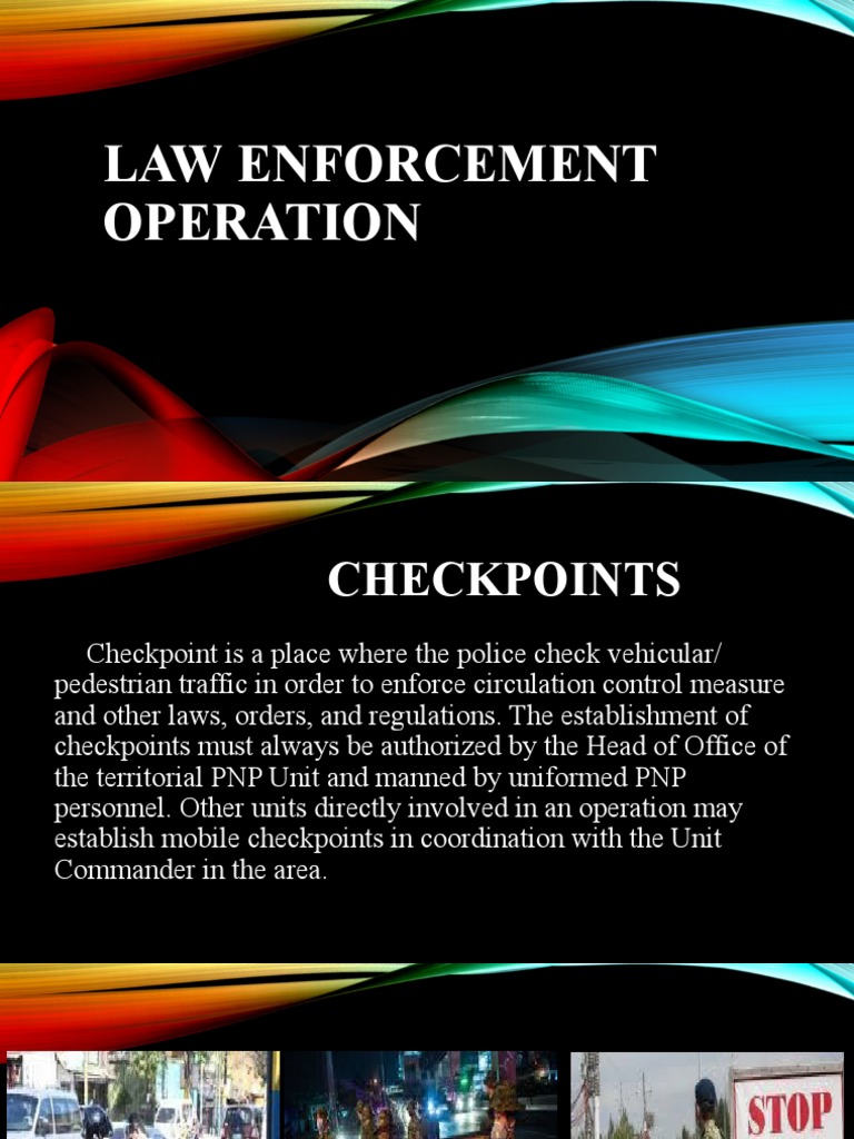 Hasty Checkpoint Operations Guide | PDF | Police | Arrest