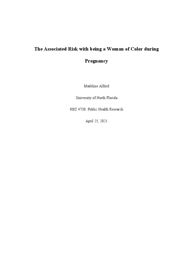 Grant Proposal | PDF | Health Equity | Maternal Health