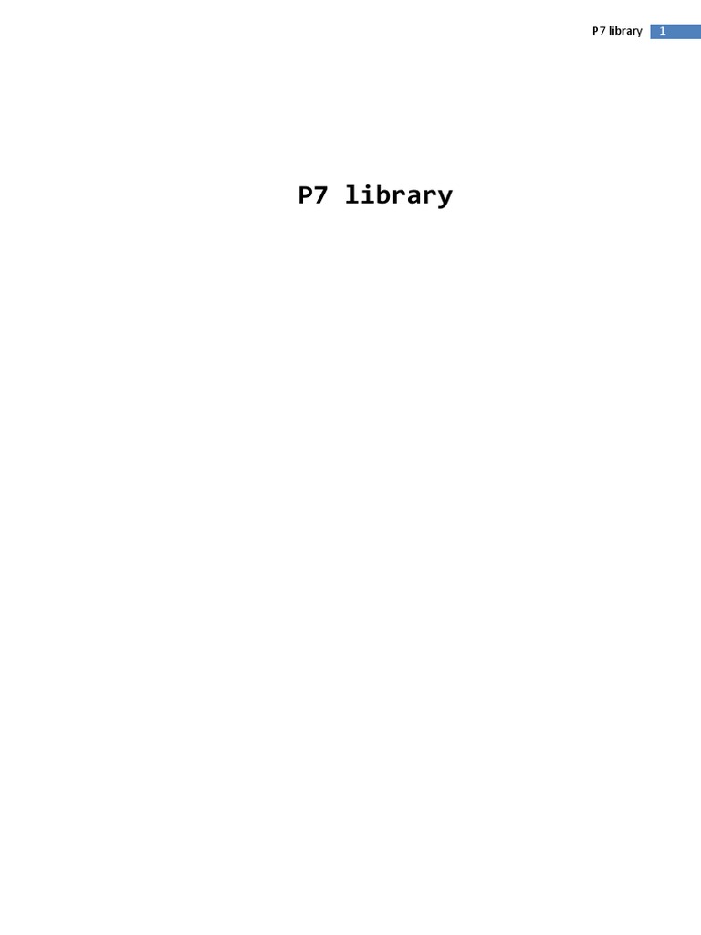 P7 Library | PDF | Library (Computing) | Parameter (Computer Programming)