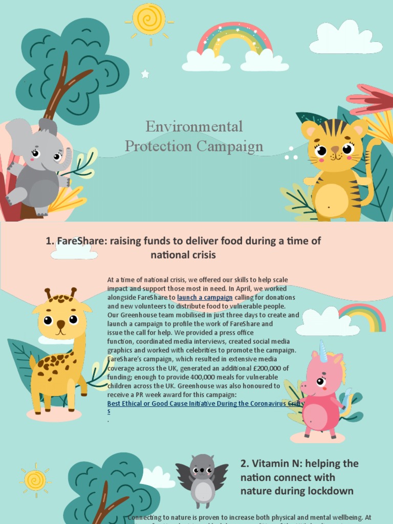 Environmental Protection Campaign | PDF | Sustainability | Palm Oil