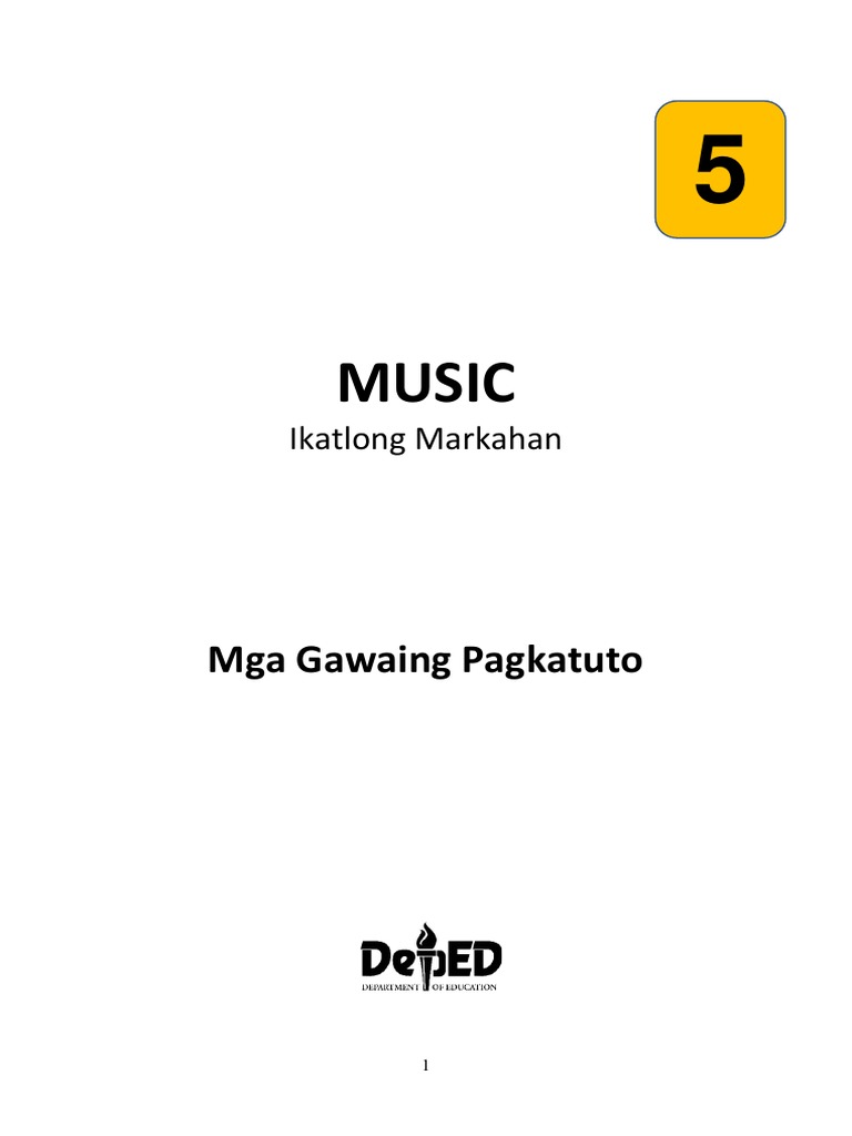 Music 5 LAS Quarter 3 | PDF | Musical Instruments | Elements Of Music