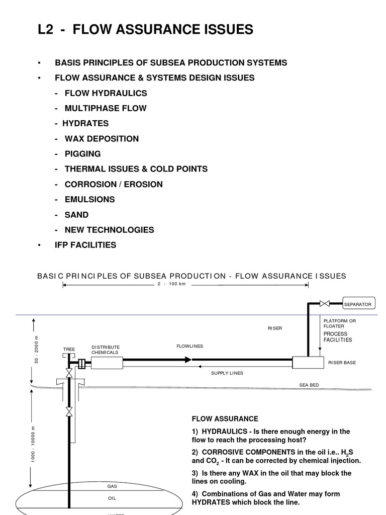 L02 - Flow Assurance | PDF | Pipe (Fluid Conveyance) | Phase (Matter)