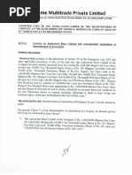 Board Resolution for Share Allotment | PDF
