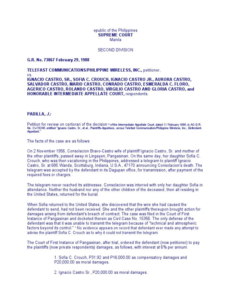 Supreme Court Ruling on Telegram Case | PDF | Damages | Negligence