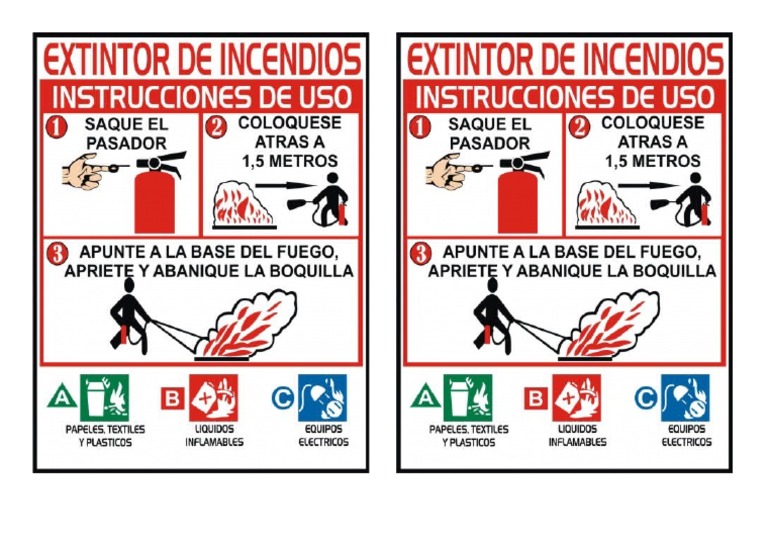 Pictograma de Extintores | PDF