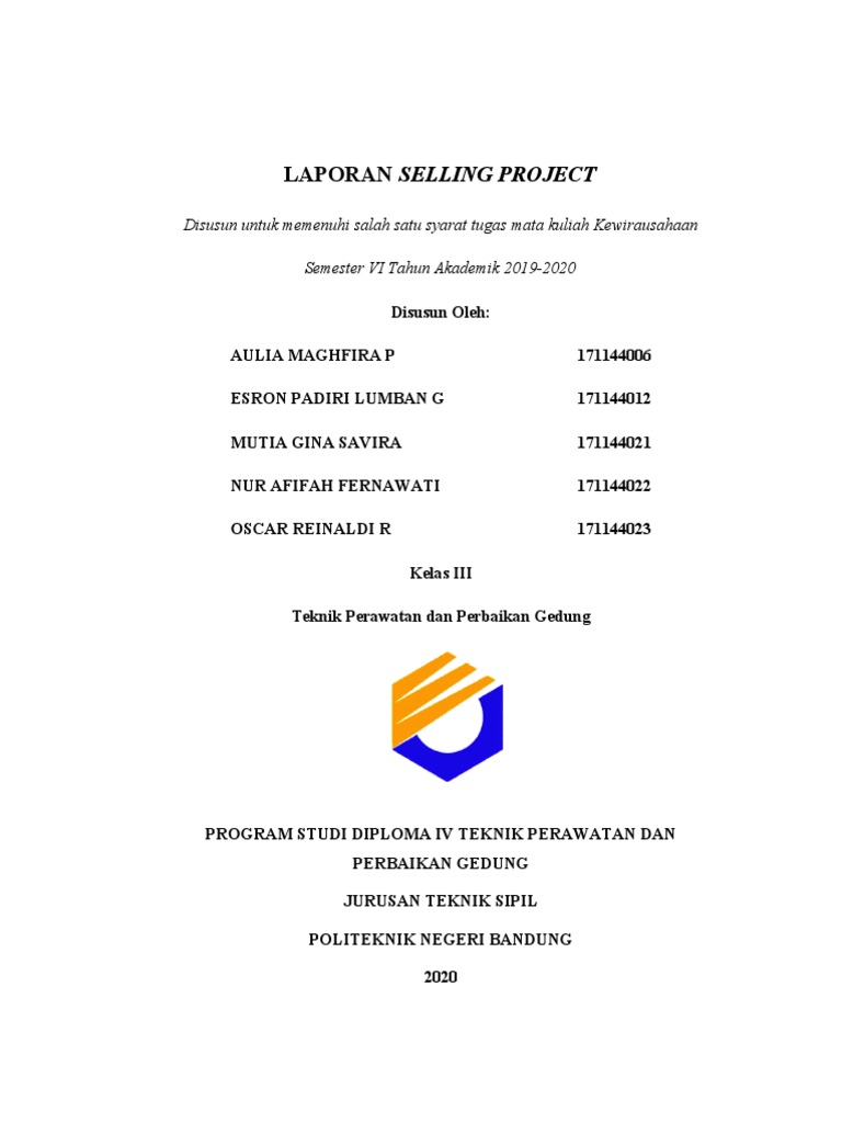 Laporan Selling Project Kelompok 3 | PDF