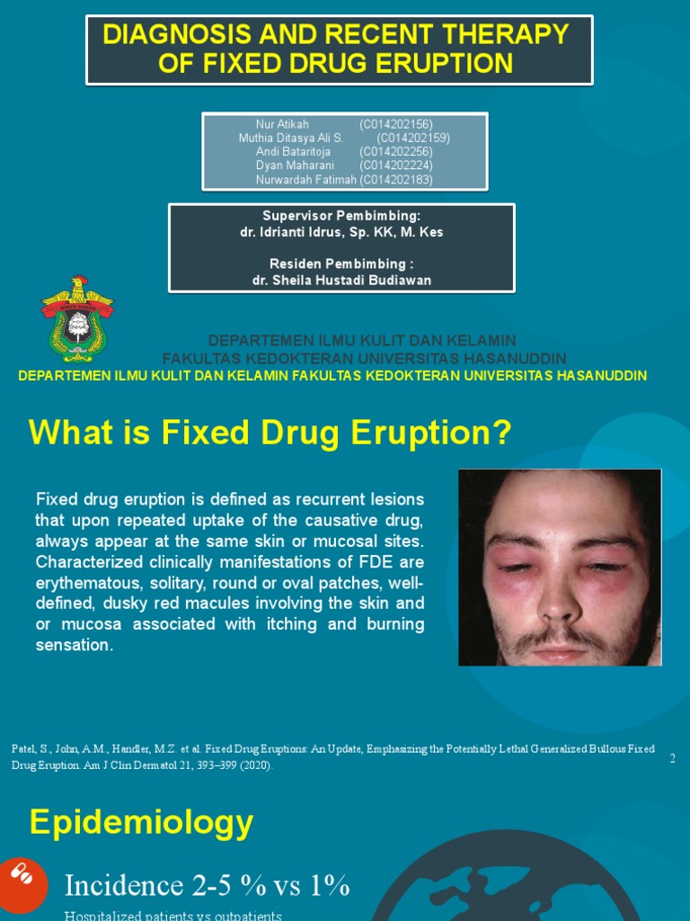 Diagnosis and Recent Therapy of Fixed Drug Eruption | PDF | Dermatology ...