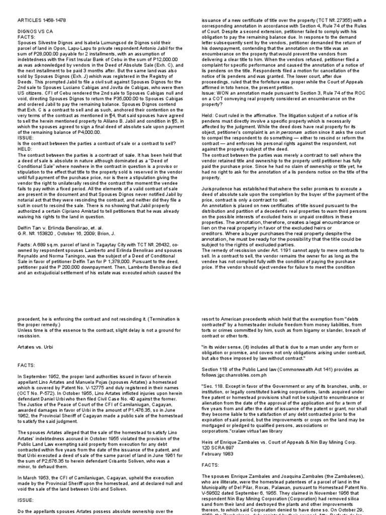 1458-78 Cases | PDF | Deed | Lawsuit