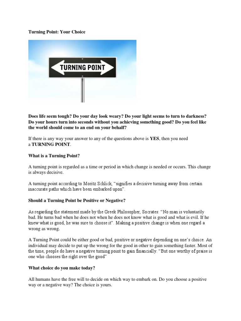 Turning Point BY ALEX | PDF