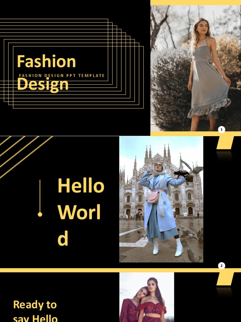 Fashion Design PPT Template | PDF