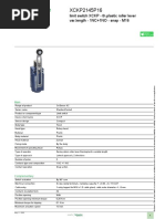 XCKJ167 Limit Switch Data Sheet | PDF | Technology & Engineering