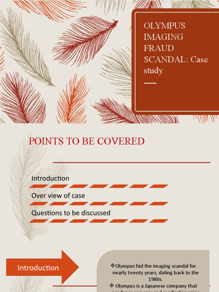 Olympus Imaging Fraud Scandal: Case Study | PDF | Accounting | Business
