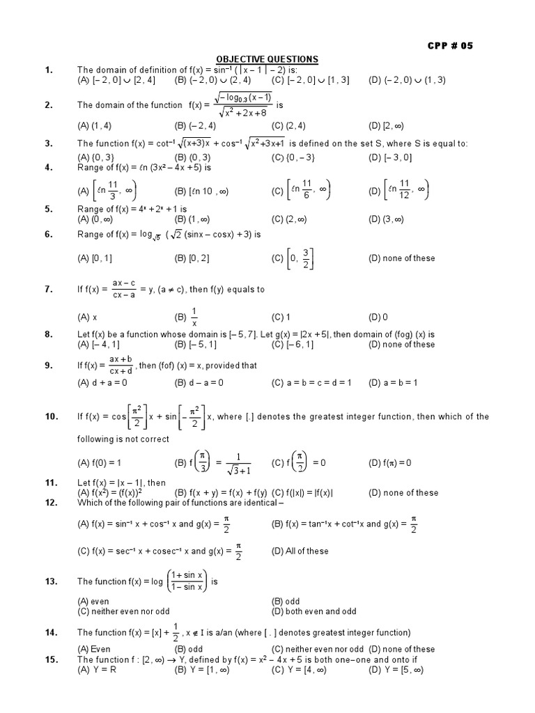 Domain and Range | PDF | Function (Mathematics) | Mathematical Analysis