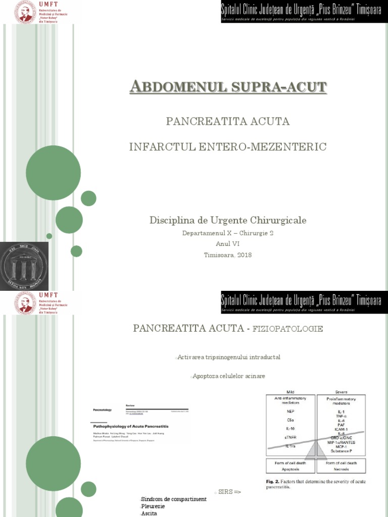 Pancreatită Acută și Infarct Mezenteric | PDF | Human Diseases And ...