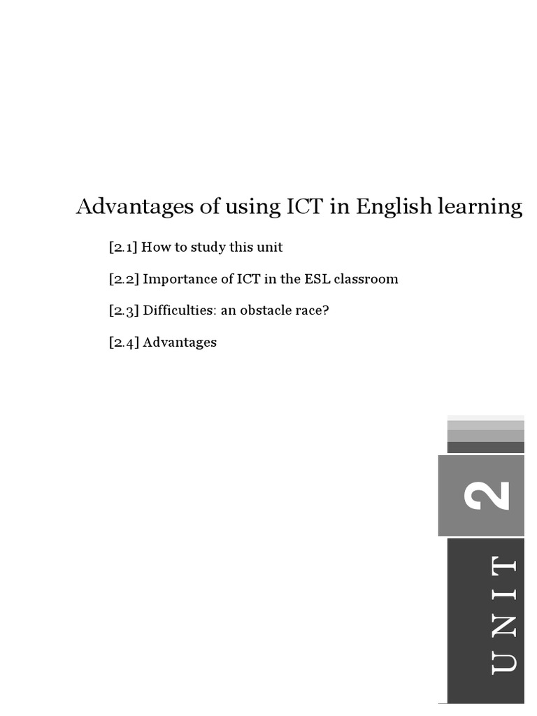 Advantages of Using ICT in English Learning | PDF | Educational ...