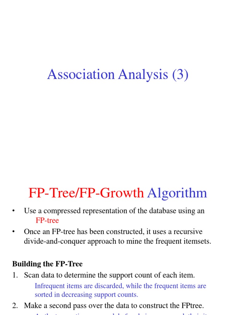 4.1) FP Growth Algorithm | PDF | Information Retrieval | Mathematical Logic