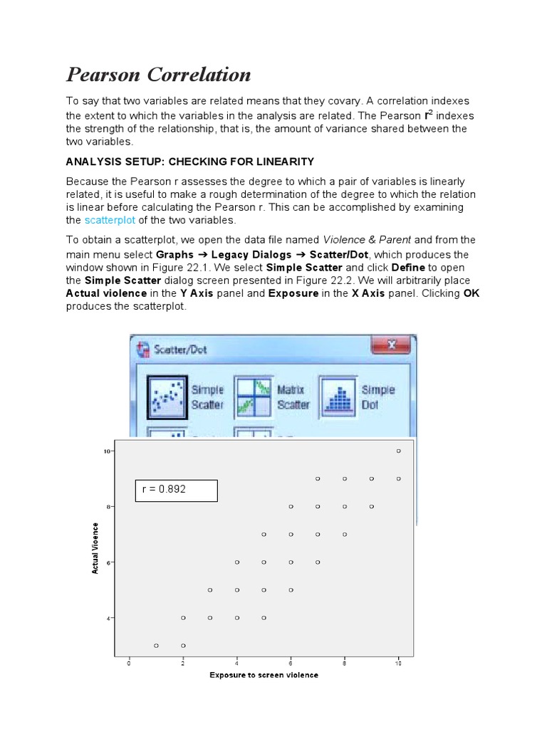 Pearson Correlation - SPSS L9 | PDF | Scatter Plot | Correlation And ...