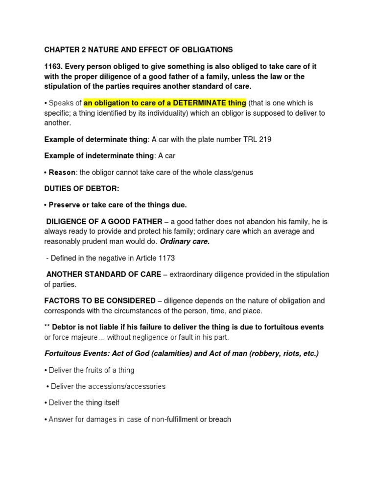 Fortuitous Events: Act of God (Calamities) and Act of Man (Robbery ...