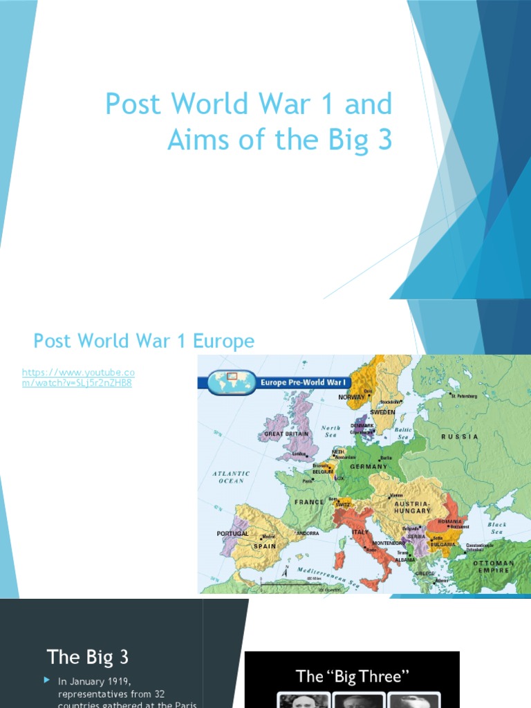 Post World War 1 and Aims of The Big 3 | Download Free PDF | Treaty Of ...