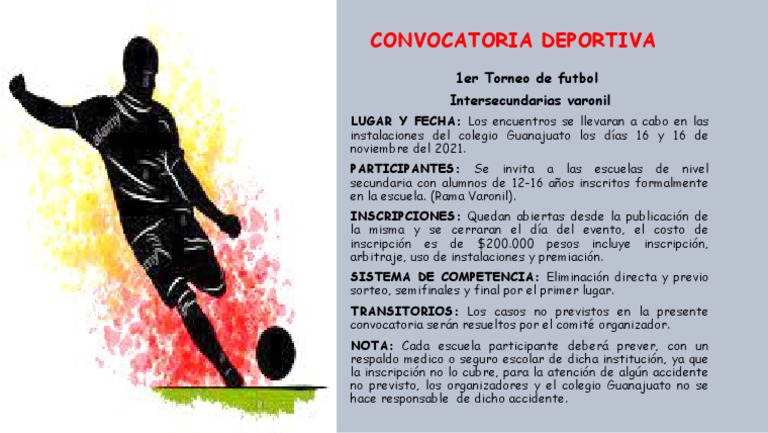 Convocatoria Deportiva | PDF