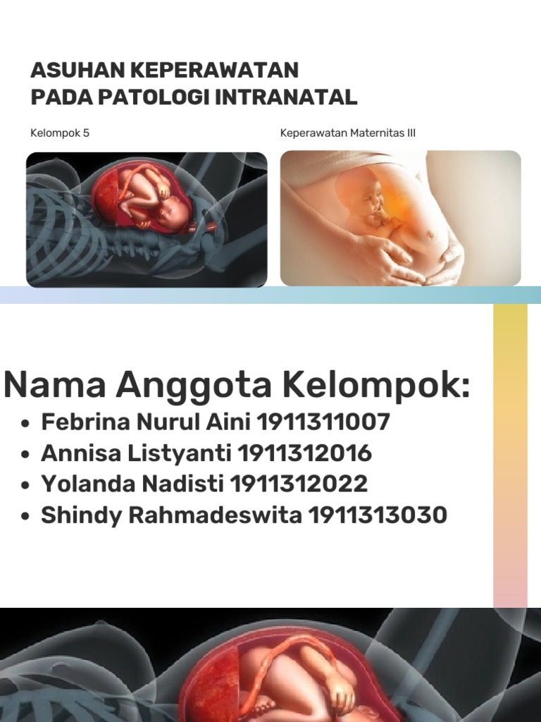 Asuhan Keperawatan Pada Patologi Intranatal | PDF | Pengembangan Diri | Kesehatan Holistik