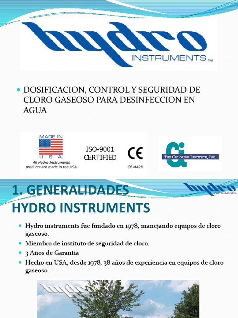 Dosificación de Cloro Gaseoso en Agua | PDF | Hogar, jardinería y ...