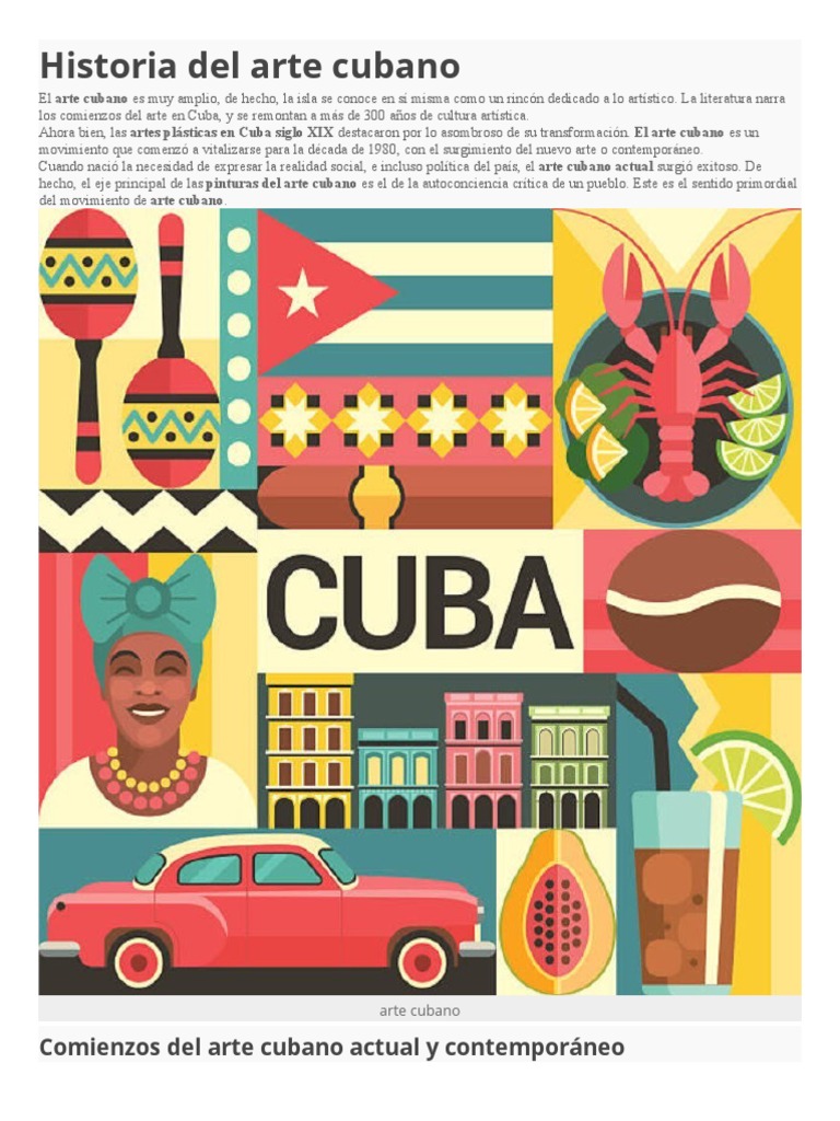 Historia Del Arte Cubano | PDF | Cuba | Pinturas