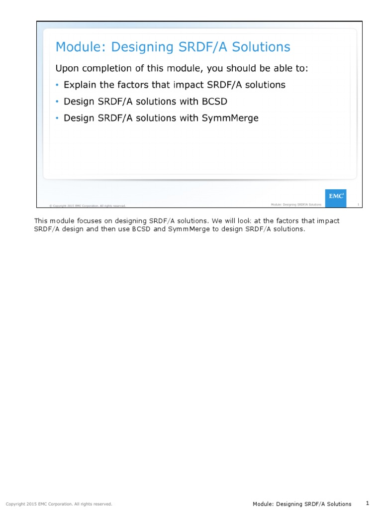 SRDF A | PDF | Cache (Computing) | Computer Data Storage