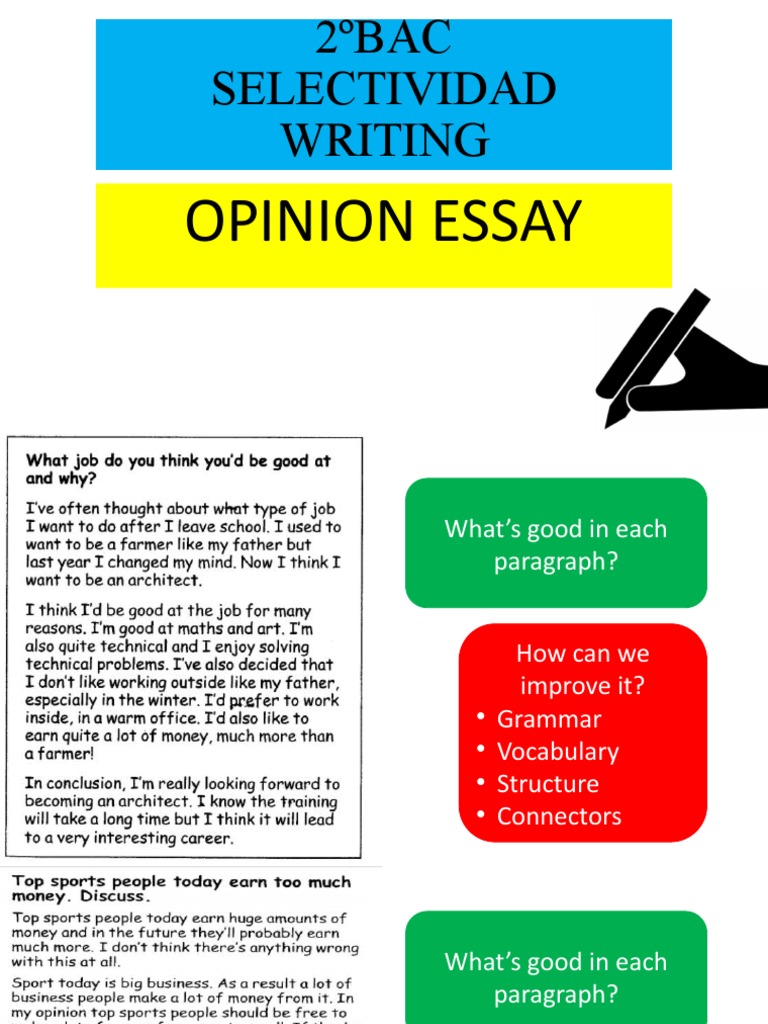 2º Bac Opinion Essay | PDF