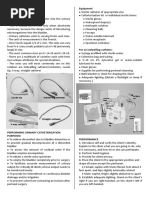 Performing Intermittent Straight Catheterization | PDF | Medical ...