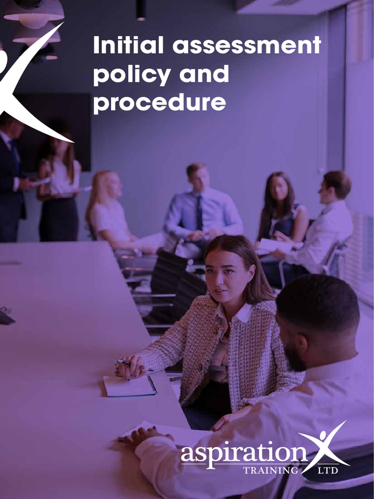 Initial Assessment Policy and Procedure 3 | PDF | Learning | Cognition